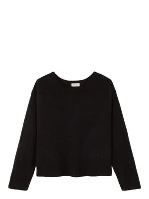 American Vintage Long Sleeve Crew Neck Sweater - Black