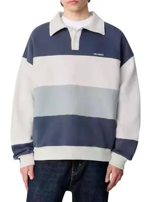 Axel Arigato Anchor Striped Polo Shirt - Blue