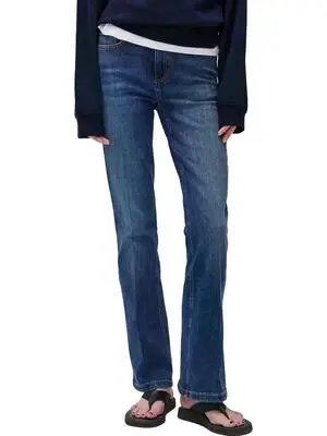 BENETTON Faded Effect Straight-leg Jeans - Blue