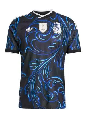 Adidas Argentina 26 Away Authentic Graphic-print T-shirt - Black