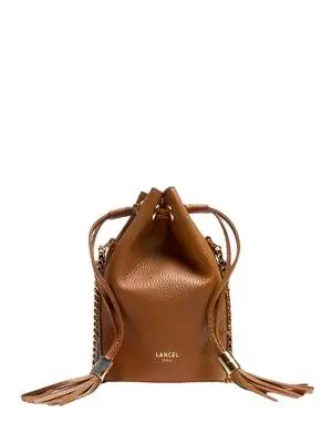 LANCEL Lancel Premier Flirt Mini Bucket Bag With Tassel Detail Brown