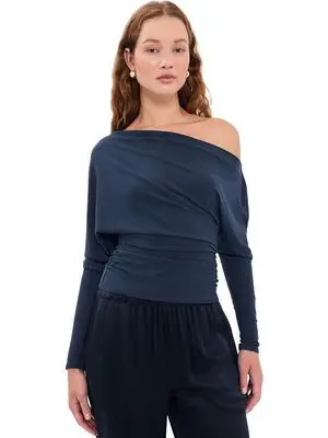 REFORMATION Landon Knit Top - Midnight