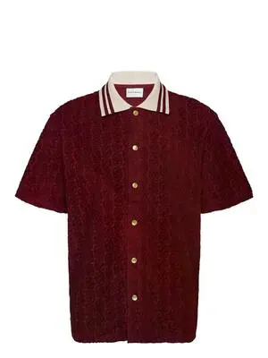 Drole De Monsieur Monogram Short-sleeve Shirt - Red