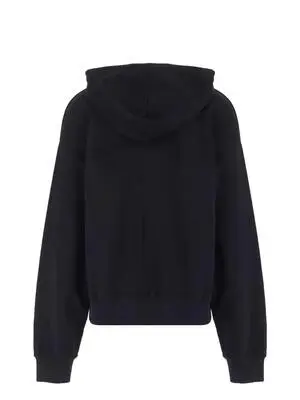 Matieres Fecales Graphic-print Zip-up Hoodie - Black