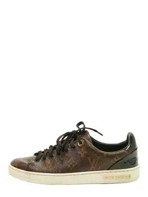 LOUIS VUITTON Front Row Monogram Sneakers - Brown