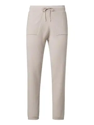 Eleventy Ribbed-knit Cashmere Sweatpants - Grey