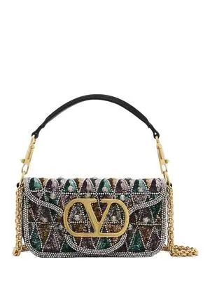 Valentino Garavani Loco Small Embellished Shoulder Bag - Multicoloured