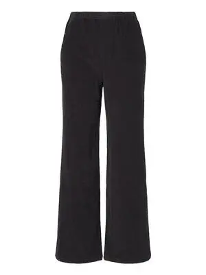 Velvet By Graham & Spencer Jayda Cotton Wide-leg Pants - Grey