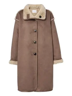 Velvet By Graham & Spencer Yves Teddy-trimmed Coat - Beige