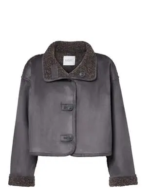 Velvet By Graham & Spencer Esme Cropped Jacket - Grey