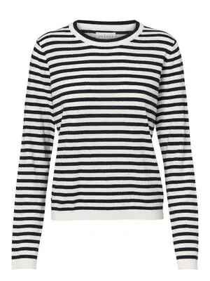 Velvet By Graham & Spencer Roxy Striped Cotton And Cashmere T-shirt - Multicoloured