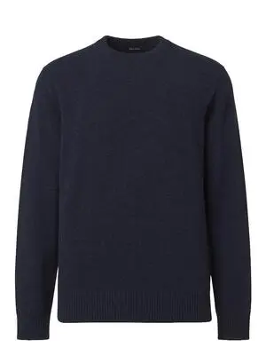 Zegna Wool And Cashmere Crewneck Sweater - Blue