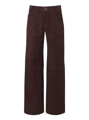 STOULS Stouls Lilou Ten Suede Wide-Leg Pants