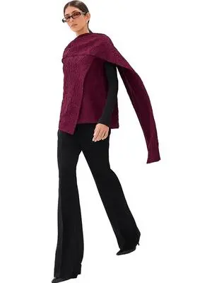 Proenza Schouler Lina Silk Blouse - Wine