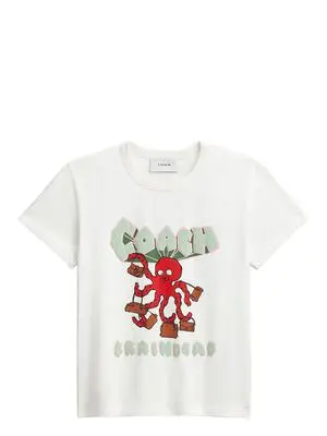 COACH OUTLET Brain Dead Octopus Graphic T-shirt - White