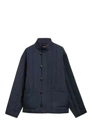 Barbour Barbour Quilted High-Neck Jacket Blue