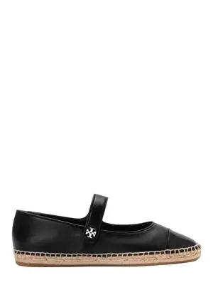 Tory Burch Tory Burch Leather Mary Jane Flats Black