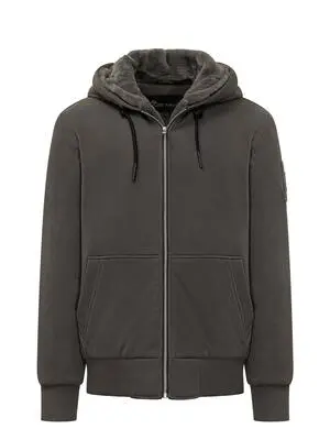 Moose Knuckles Classic Bunny Hoodie - Cement2