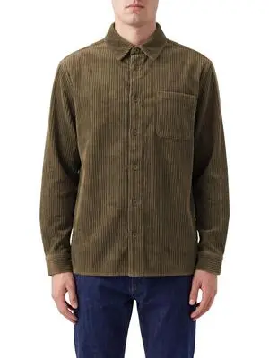 A.p.c. Corduroy Shirt Jacket Beige