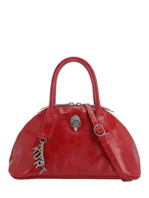 Kurt Geiger Sloane Leather Bowling Handbag - Red