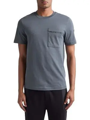 Moncler Logo Pocket T-shirt Grey
