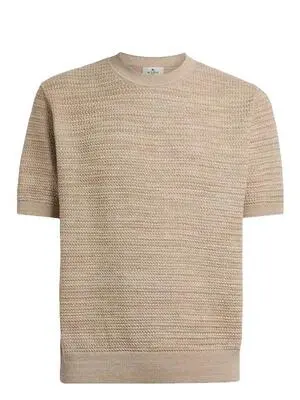 ETRO Roma Textured Cotton T-shirt