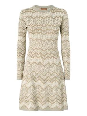 Missoni Missoni Zig Zag Dress Beige
