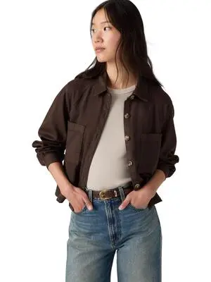 LEVI'S Levi's Tini Long-Sleeve Utility Button-Down Shirt Java