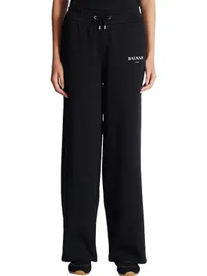 Balmain Cotton Joggers - Black