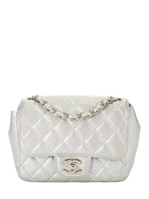 CHANEL Chanel Lambskin Square Flap Mini Bag