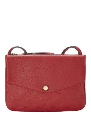 LOUIS VUITTON Cherry Monogram Empreinte Twice Crossbody Bag - Red