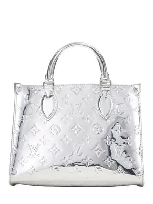 LOUIS VUITTON Louis Vuitton Monogram Miroir On The Go PM Tote Silver