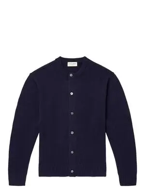 Officine Générale Manoë Merino Wool And Cashmere-blend Cardigan - Blue
