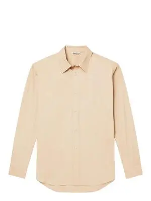 Auralee Finx Cotton-poplin Shirt - Neutrals