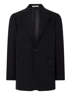 Auralee Wool-gabardine Blazer - Black