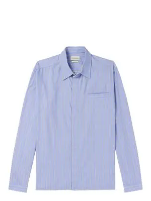 Oliver Peoples Mulvey Striped Cotton Shirt - Blue