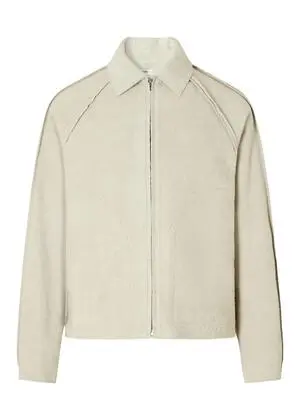 ADON Reverse Suede Blouson Jacket - Cream