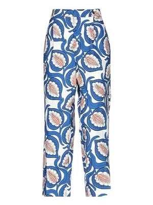 Marni Printed Loose Fit Wide Leg Trousers - Blue