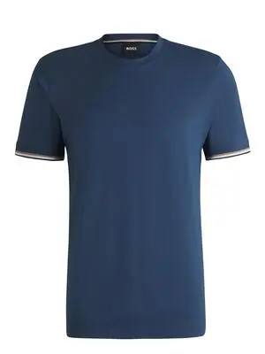 Hugo Boss Minimalist Striped Tshirt - Blue