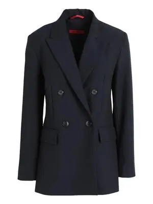 MAXCO. MAXCo. Double-Breasted Twill Blazer