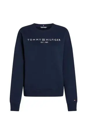 Tommy Hilfiger Cotton Crewneck Sweatshirt Black