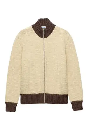 Prada Zip-up Knit Top - No
