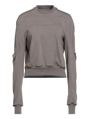 Rick Owens Long-sleeve Fleece Hoodie - Gray