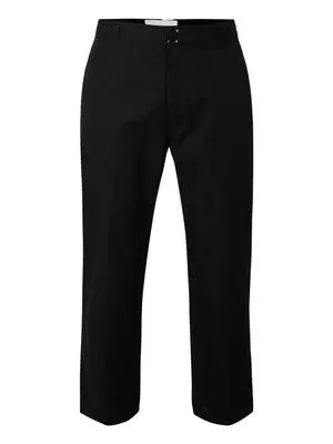 AMI Paris Straight Leg Casual Trousers - Black