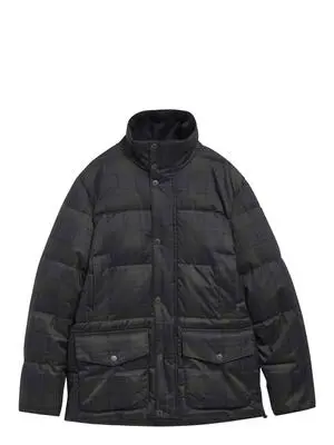 BARBOUR Plaid Standcollar Puffer Jacket