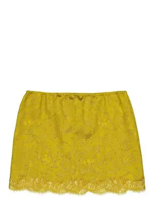 Saint Laurent Saint Laurent Lace Mini Skirt No