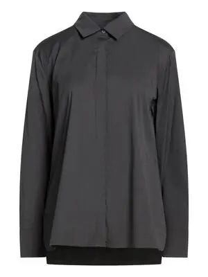 Max Mara Solid Color Shirt With Classic Collar And Long Sleeves - Grey