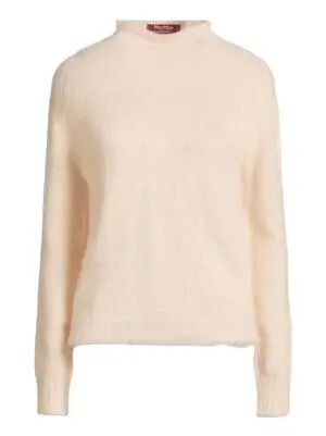 Max Mara Knitted Turtleneck Top - Beige