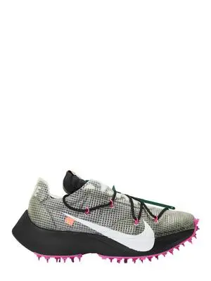 Off-White Mesh Fabric Racing Sneakers - Black