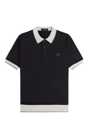 Fred Perry Simple And Versatile Shortsleeve Top - Black